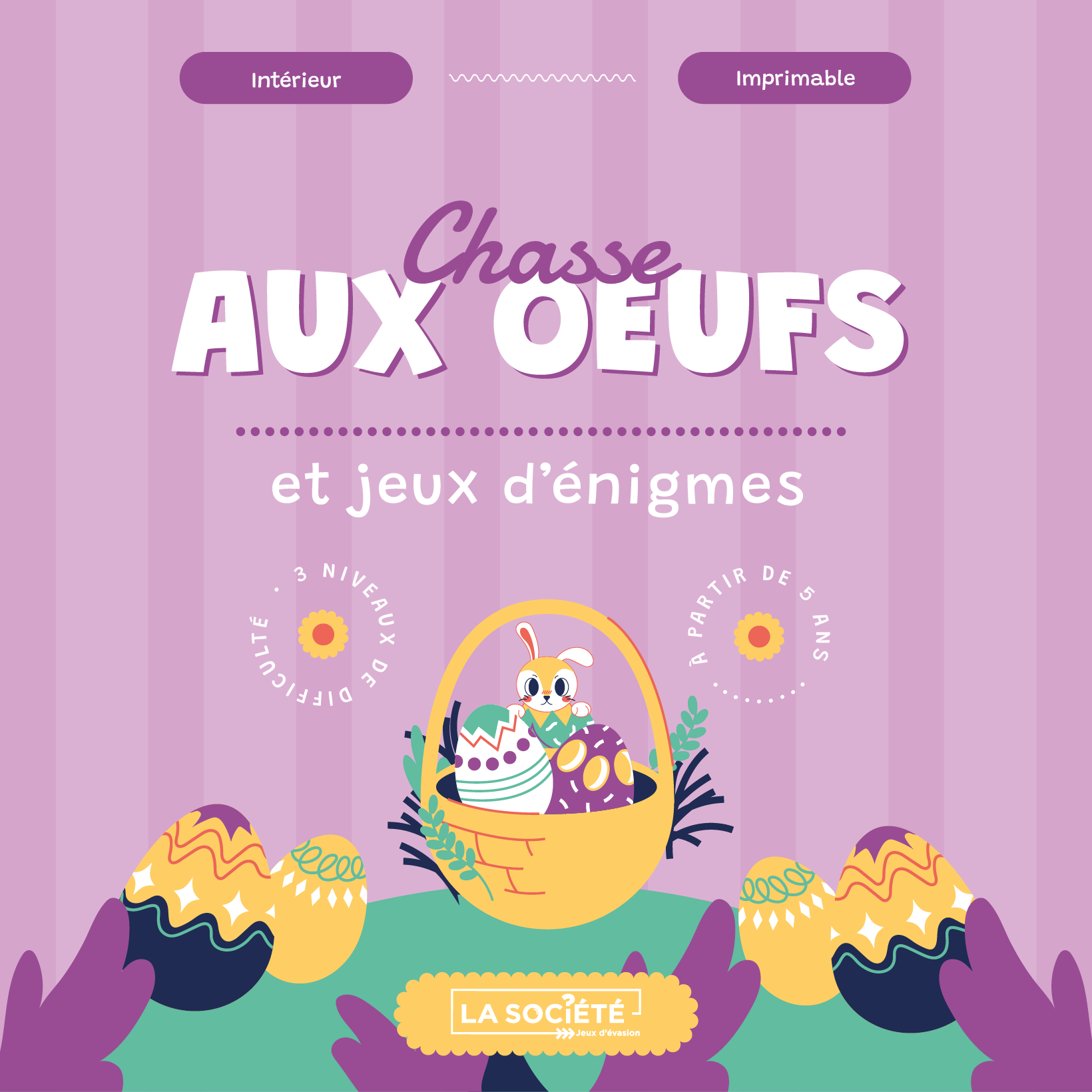 Chasse aux œufs et jeux d'énigmes